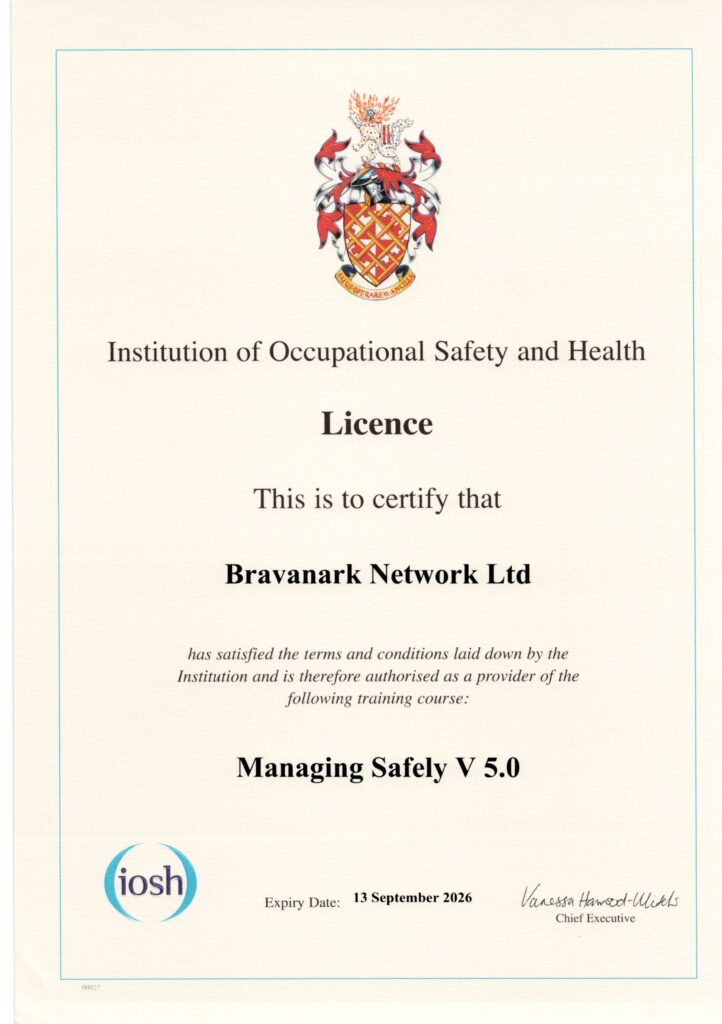 IOSH Managing Safely Course - Online & In-Person